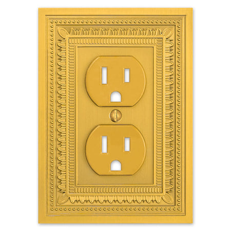 Filigree Border - Satin Gold – Amerelle Wallplates