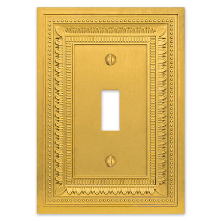 Filigree Border - Satin Gold – Amerelle Wallplates